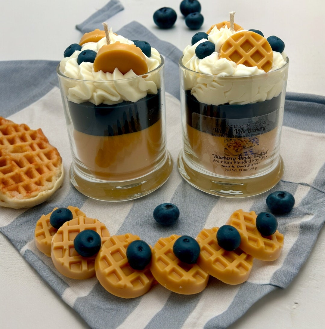 Blueberry Maple Waffle Candle. 13 Oz. Soy Candle/waffles, Blueberries ...