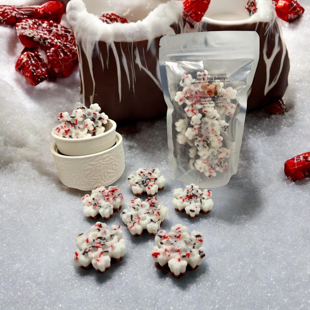 Peppermint Mocha Wax Melts. 5 Oz. Snowflake Wax Melts/soy Wax Melts ...