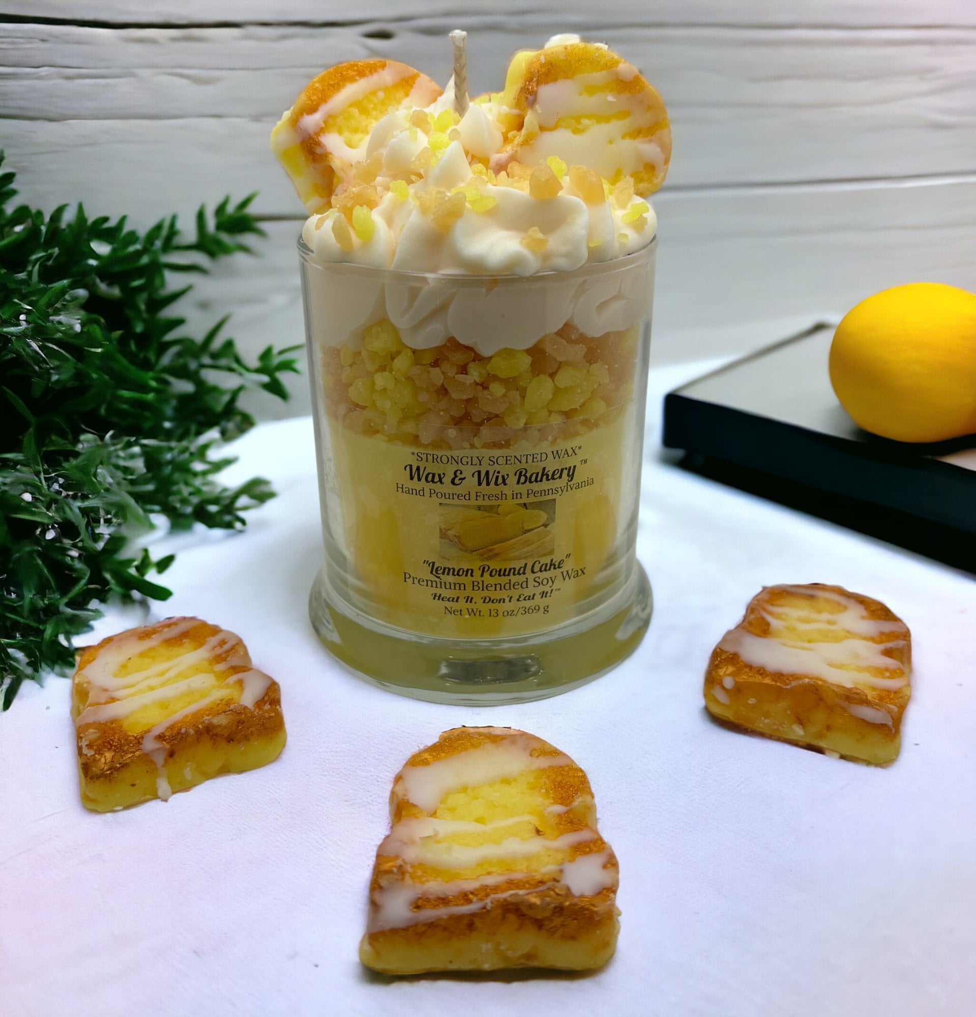 Lemon Pound Cake Candle. 13 Ounce. Pound Cake. Soy Wax Candle. Strongly ...