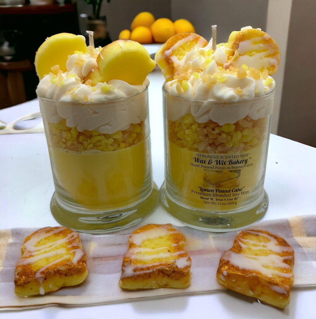 Lemon Pound Cake Candle. 13 Ounce. Pound Cake. Soy Wax Candle. Strongly ...