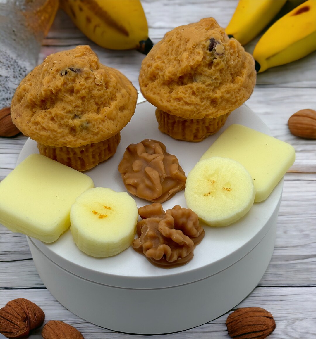 Large Banana Nut Muffins Wax Melts/bananas, Walnuts, Muffins, Butter ...
