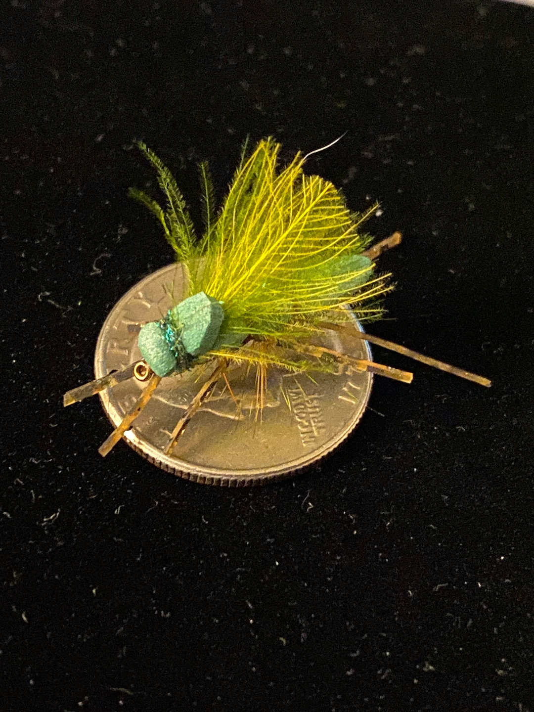 Foam Grass Hopper - (3) Hi-vis Dry Fly - Etsy