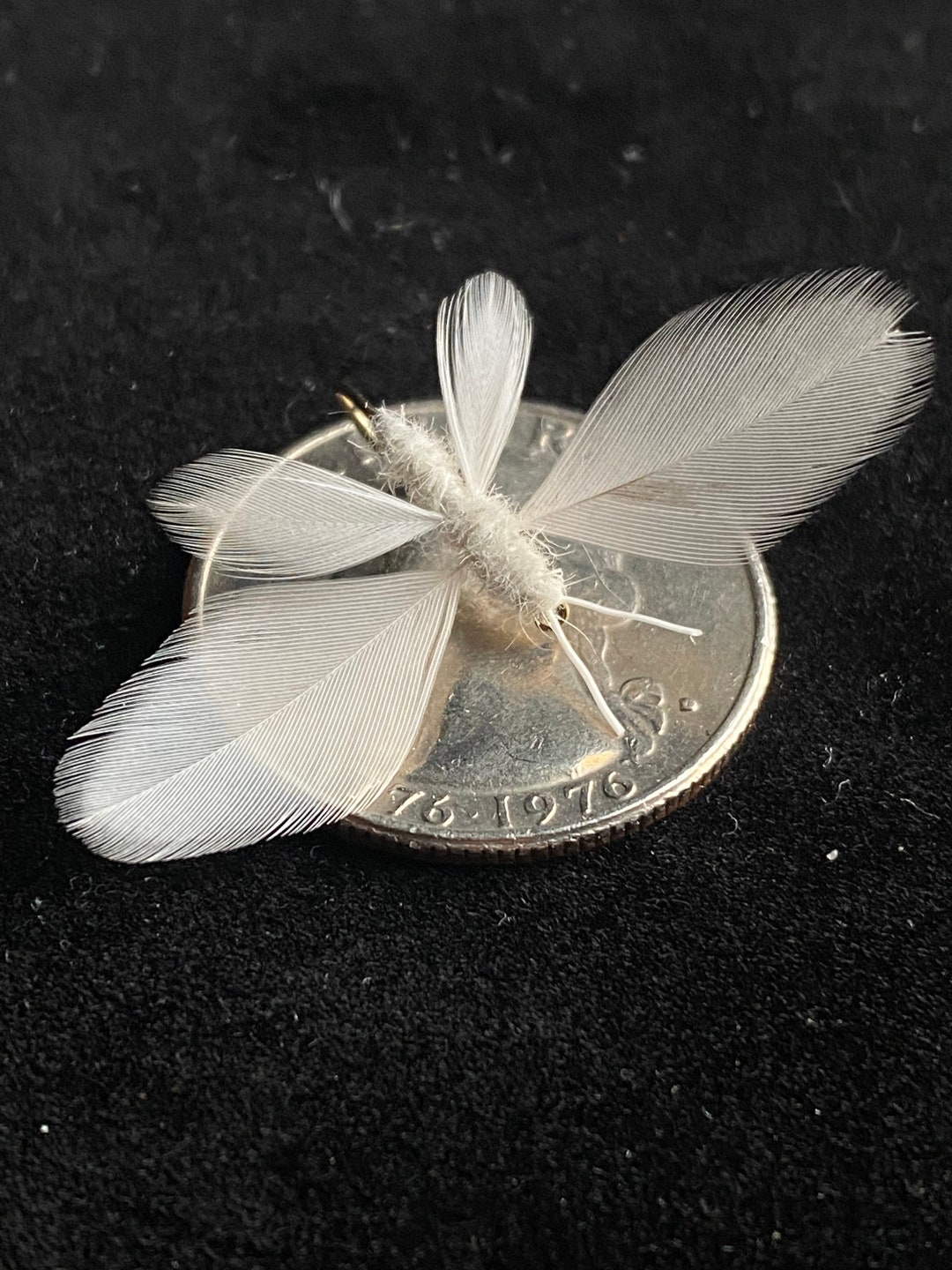 Realistic Moth or White Butterfly - Hi-vis Dry Fly - Etsy