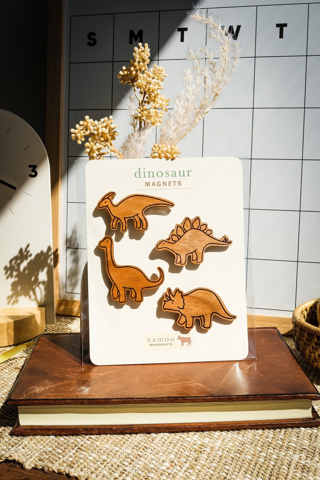 Dinosaur Magnets Set Cute Wooden Dinosaur Magnets Fridge - Etsy