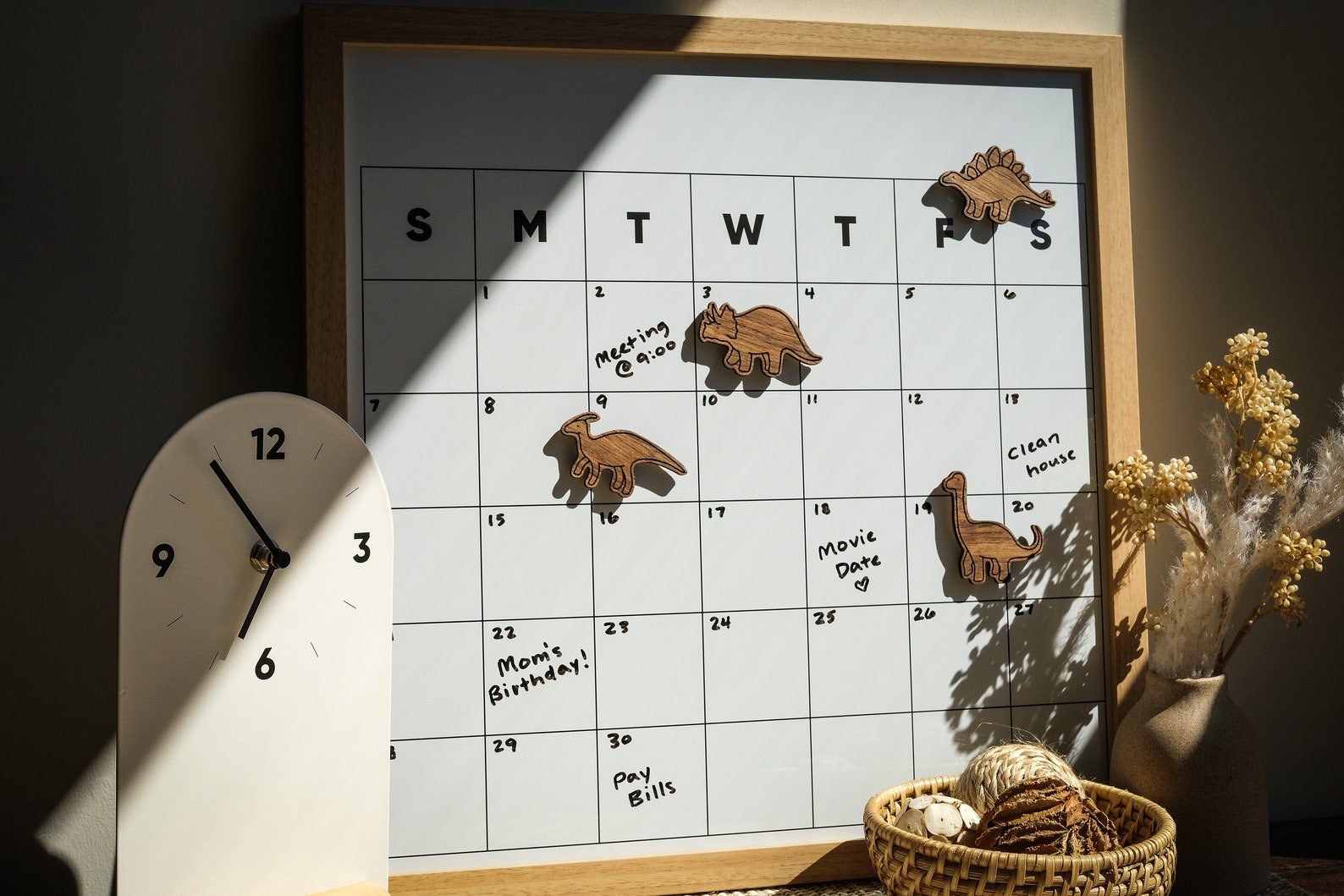 Dinosaur Magnets Set Cute Wooden Dinosaur Magnets Fridge - Etsy