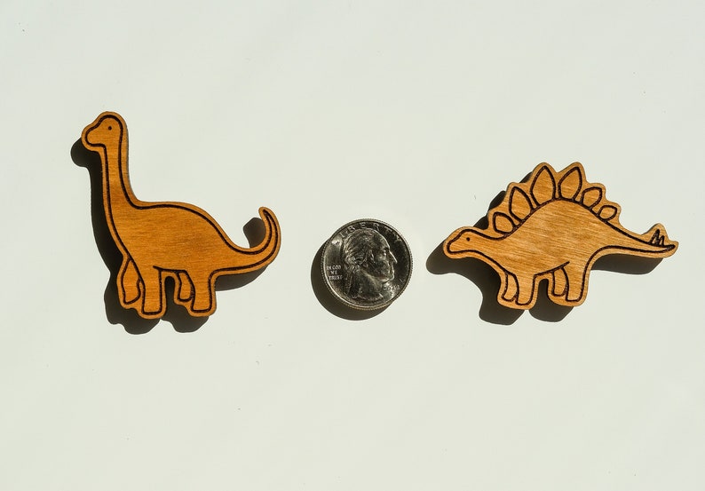 Dinosaur Magnets Set Cute Wooden Dinosaur Magnets Fridge - Etsy