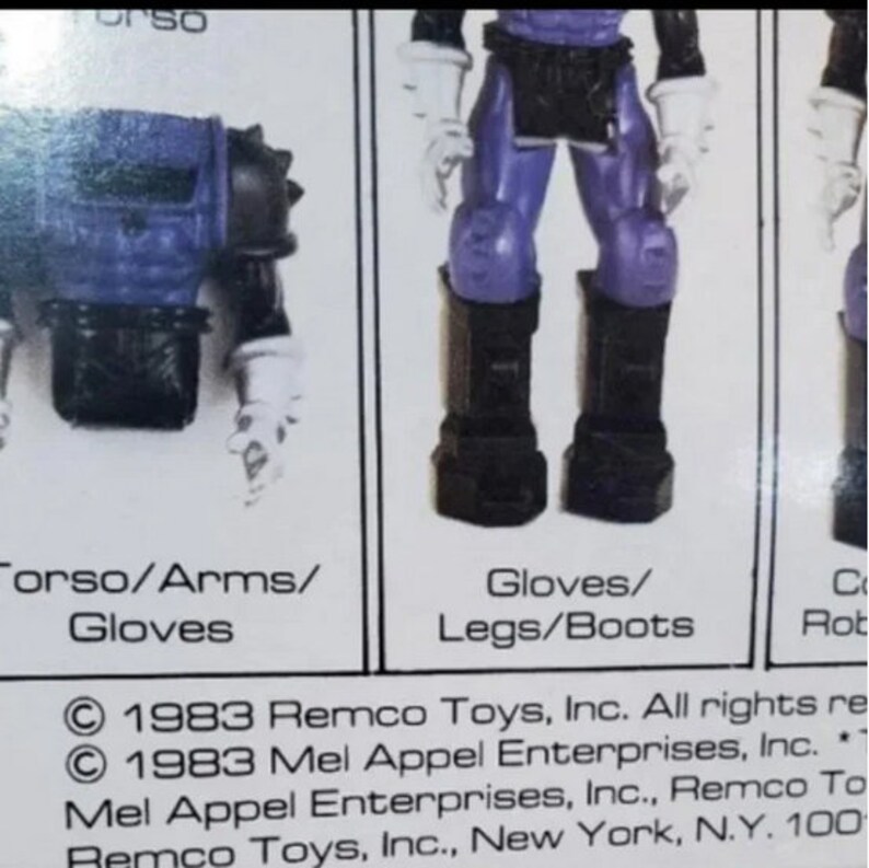 MANTECH Remco Robot 1983 Vintage Interchangeable System Warriors REMCO ...
