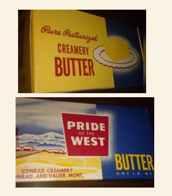 Pride of the West Butter Box Vintage Advertising - Etsy