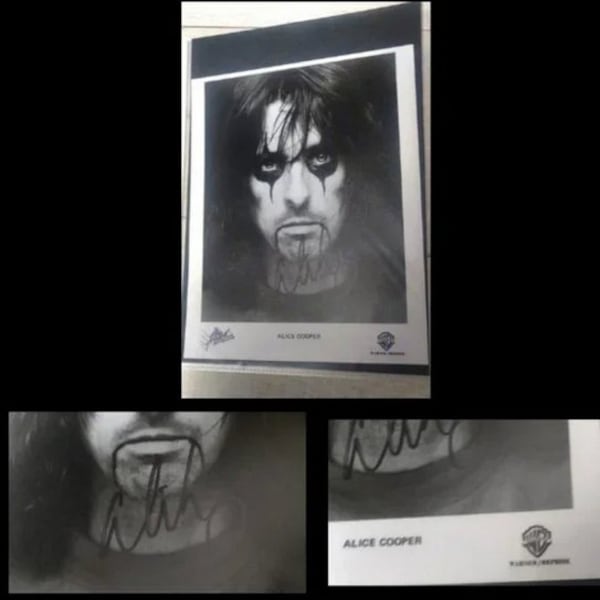 Alice Cooper Signed - Etsy