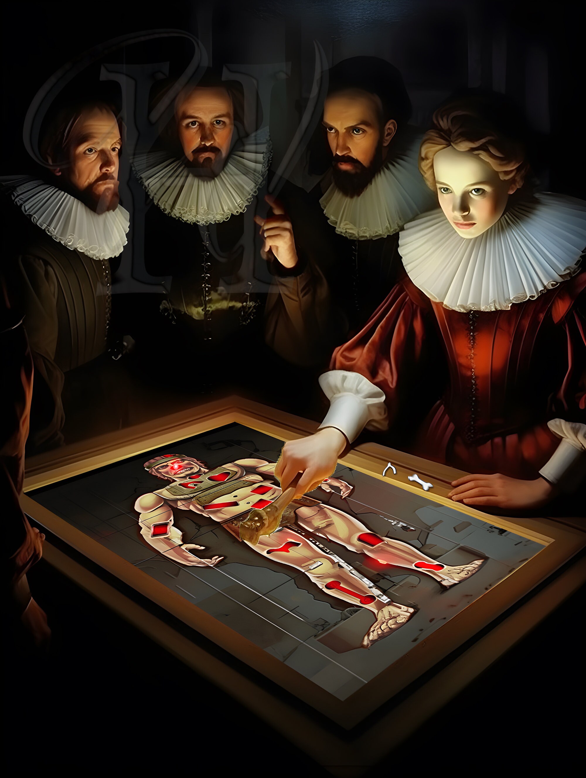 Vintage Style Operation Patient Art Print Altered Vintage Art Print ...