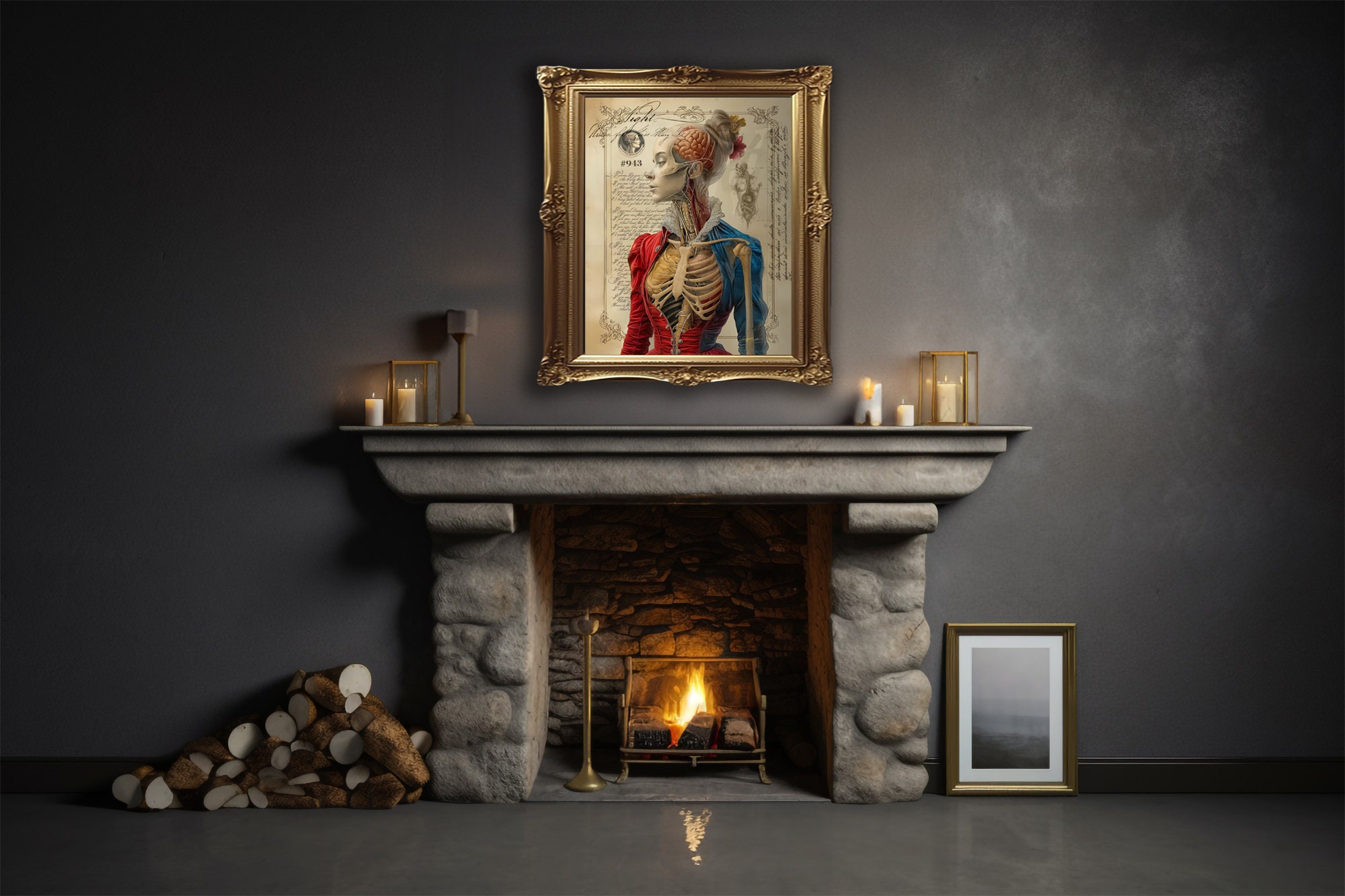 Vintage Medical Oddities Anatomy Wall Decor, Victorian Medical ...