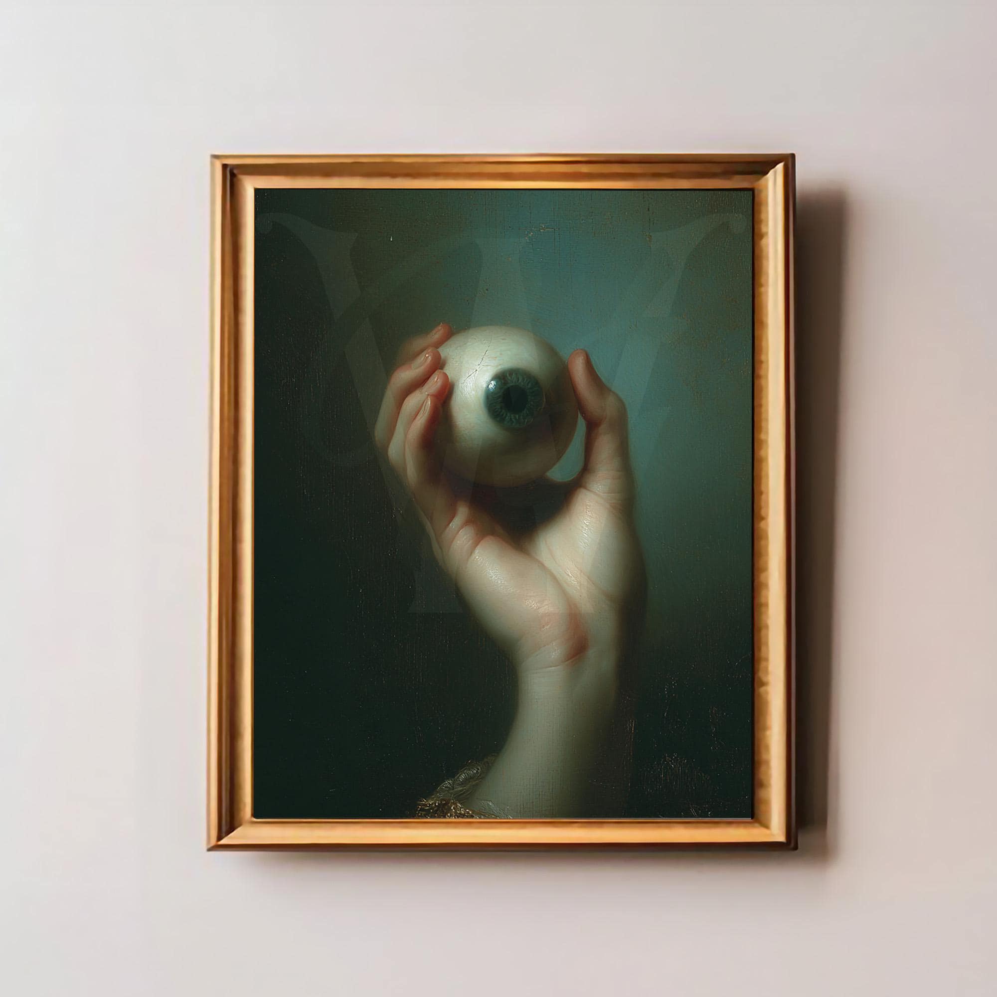 Sight Unseen – Eyeball in Hand Art Print, Gothic Anatomy Wall Decor ...