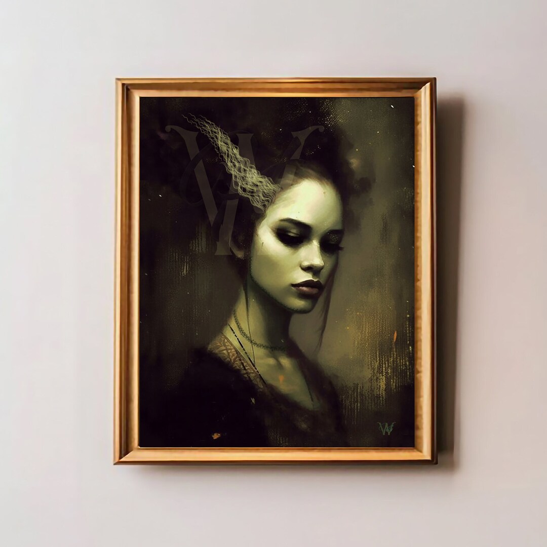 Patchwork Passion the Bride Art, Halloween Wall Art, Vintage Wall Art ...