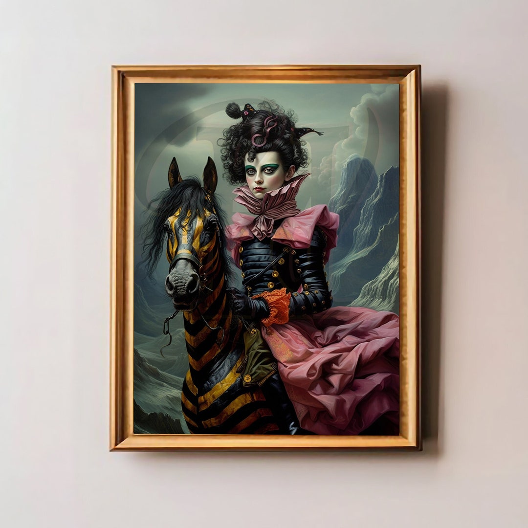 Eclipse of the Witch, Dark Academia Print, Moody Victorian Wall Art ...