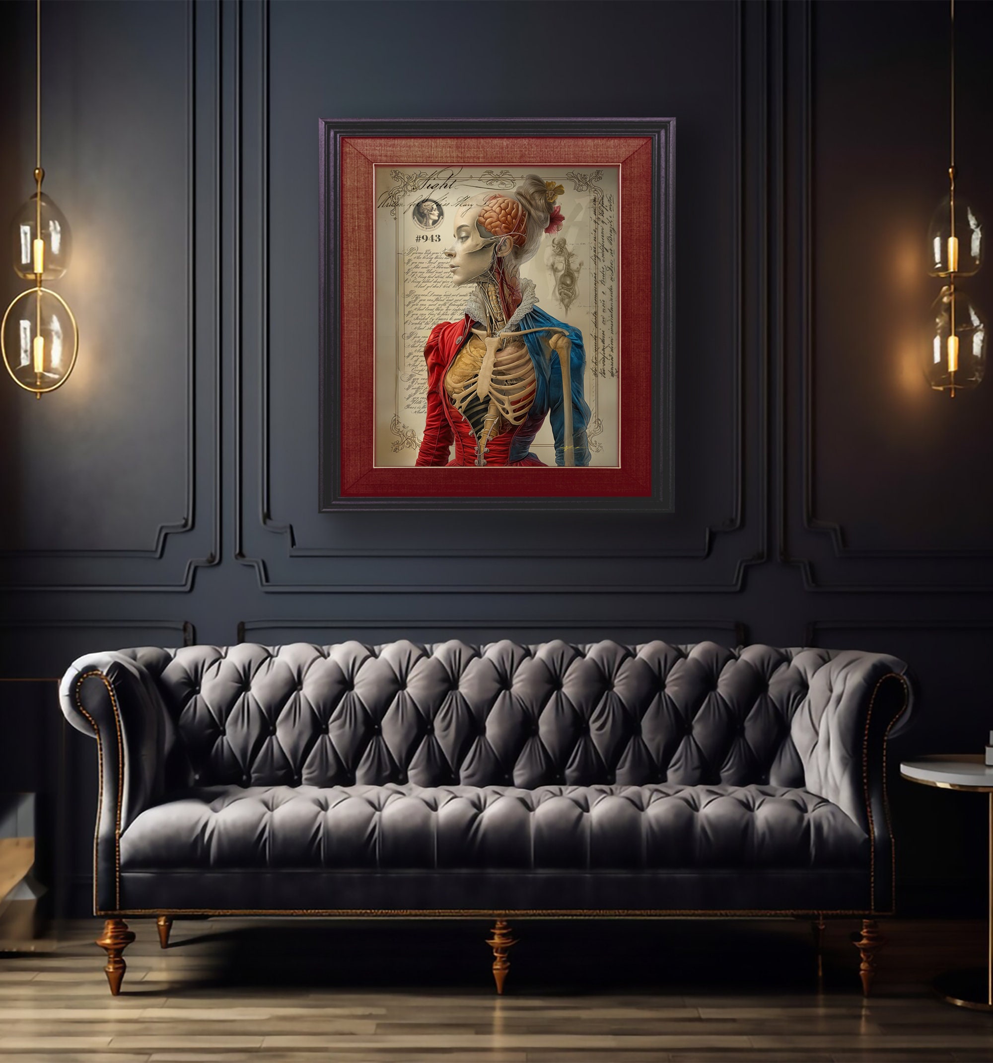 Vintage Medical Oddities Anatomy Wall Decor, Victorian Medical ...