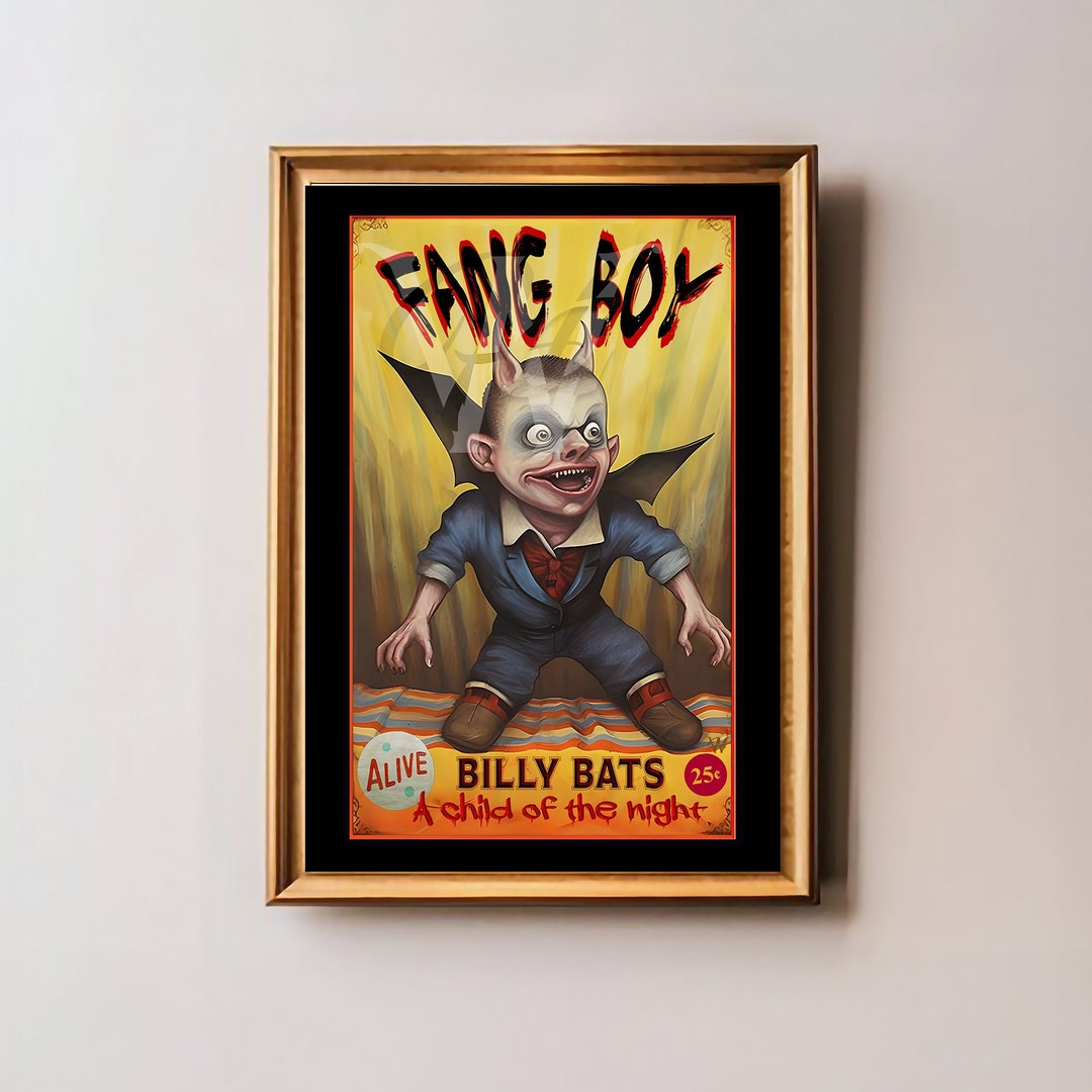 Vintage Style Freak Show Art Print, Circus Sideshow Wall Art, Retro ...