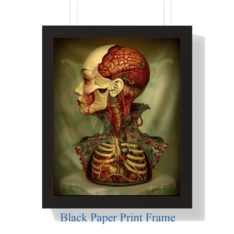 The Anatomy of Christmas Spirit — Holiday Edition Vintage Anatomy Art ...