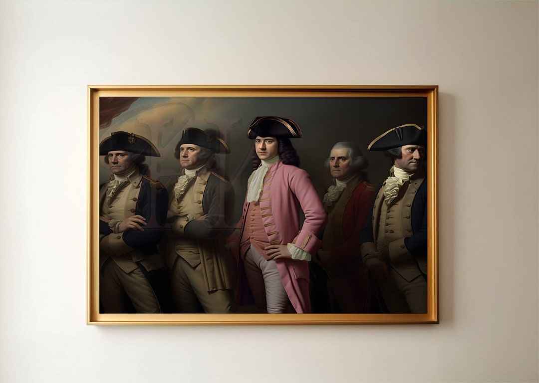 Altered Portrait Art, Historical Poster Print of the Founding Fathers ...