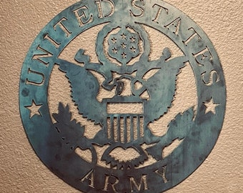 United States Army Metal Sign, Metal Army Sign, U.S. Army, Metal Army ...
