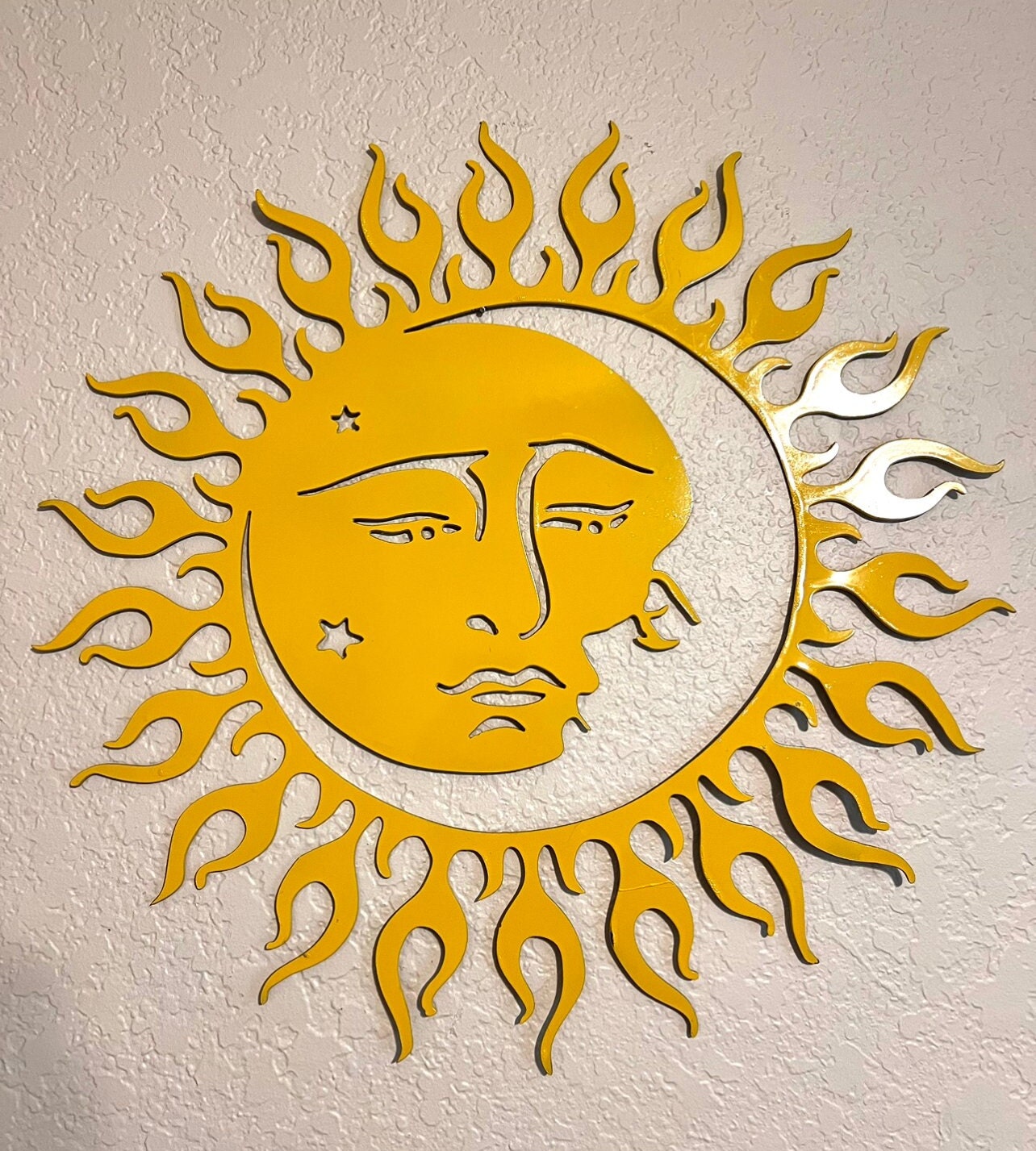 Sun and Moon Metal Art - Etsy
