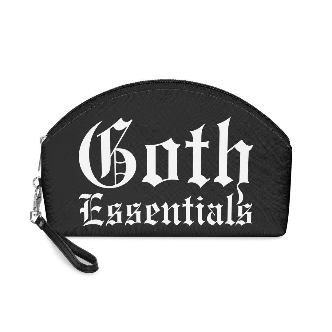 Goth Makeup Bag, Goth Cosmetics Bag, Gift for Goths, Goth Toiletry Bag ...