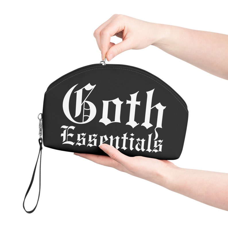 Goth Makeup Bag, Goth Cosmetics Bag, Gift for Goths, Goth Toiletry Bag ...