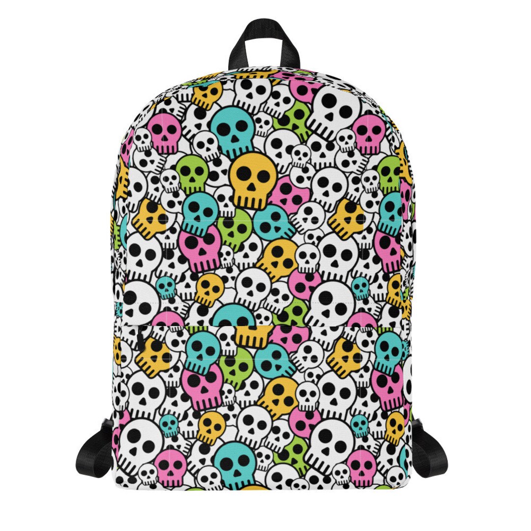 Emo Punk Skull Backpack, Goth Bag, Emo Bag, Edgy Backpack - Etsy