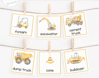 VEHICLES 24 Montessori Cards Flash Cards Nomenclature - Etsy