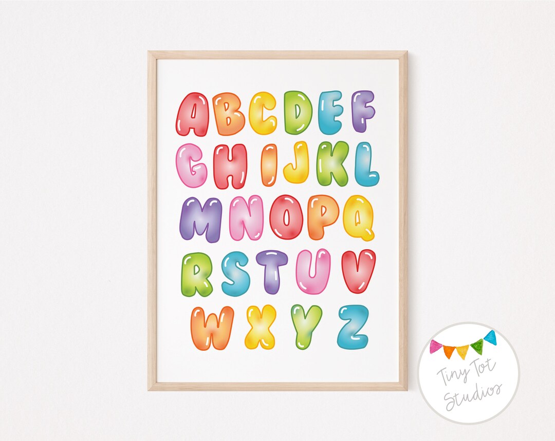 Educational Poster | Alphabet Poster | Educational Wall Art | Classroom ...
