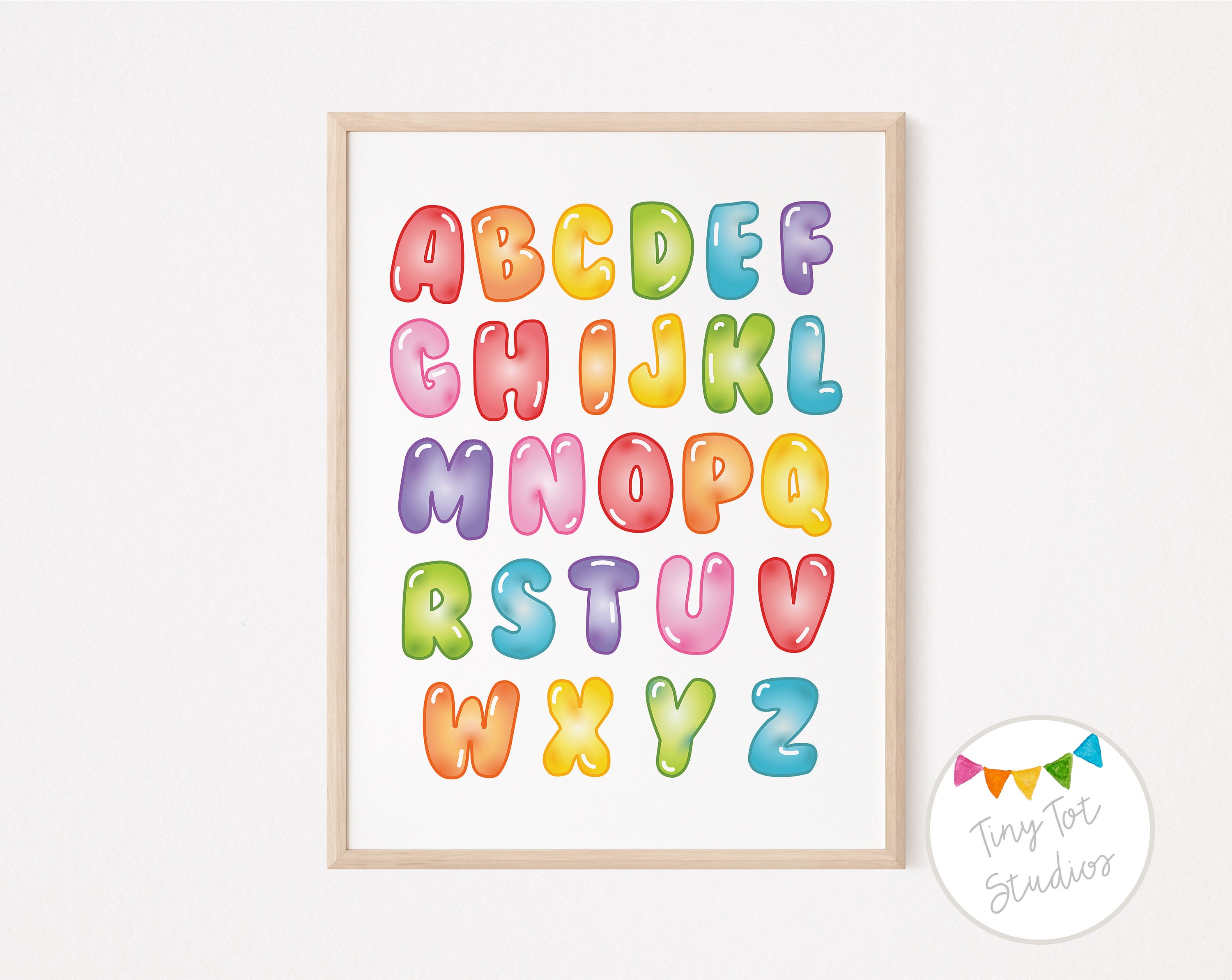 Educational Poster | Alphabet Poster | Educational Wall Art | Classroom ...