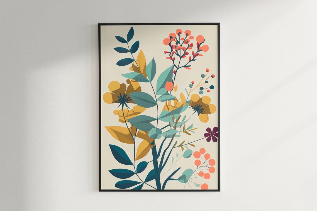 Floral 2 Downloadable Art PRINTABLE - Etsy