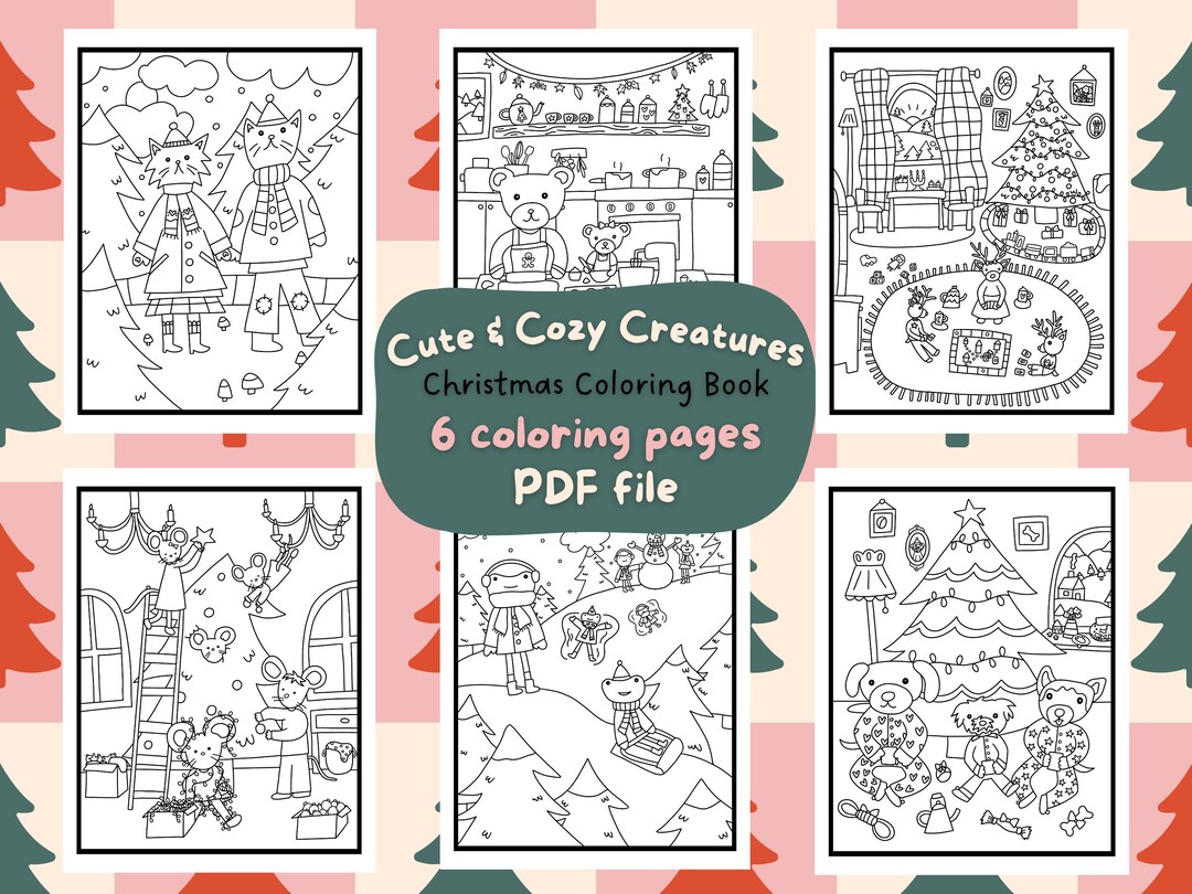 Cute & Cozy Creatures: Festive Animal Characters and Adorable Holiday ...