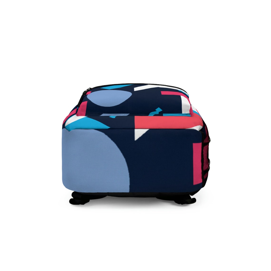 Abstract Geometric Backpack With Cool Colors and Fun Patterns, High ...