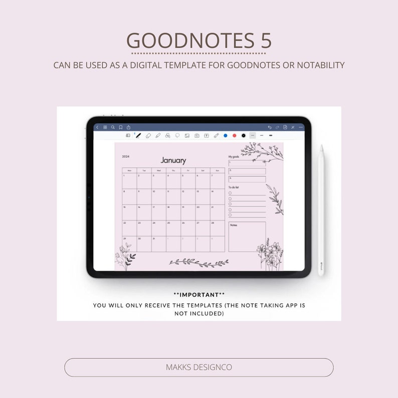 Editable 2024 Monthly Calendar, Back to School, Teacher Calendar, 12 ...