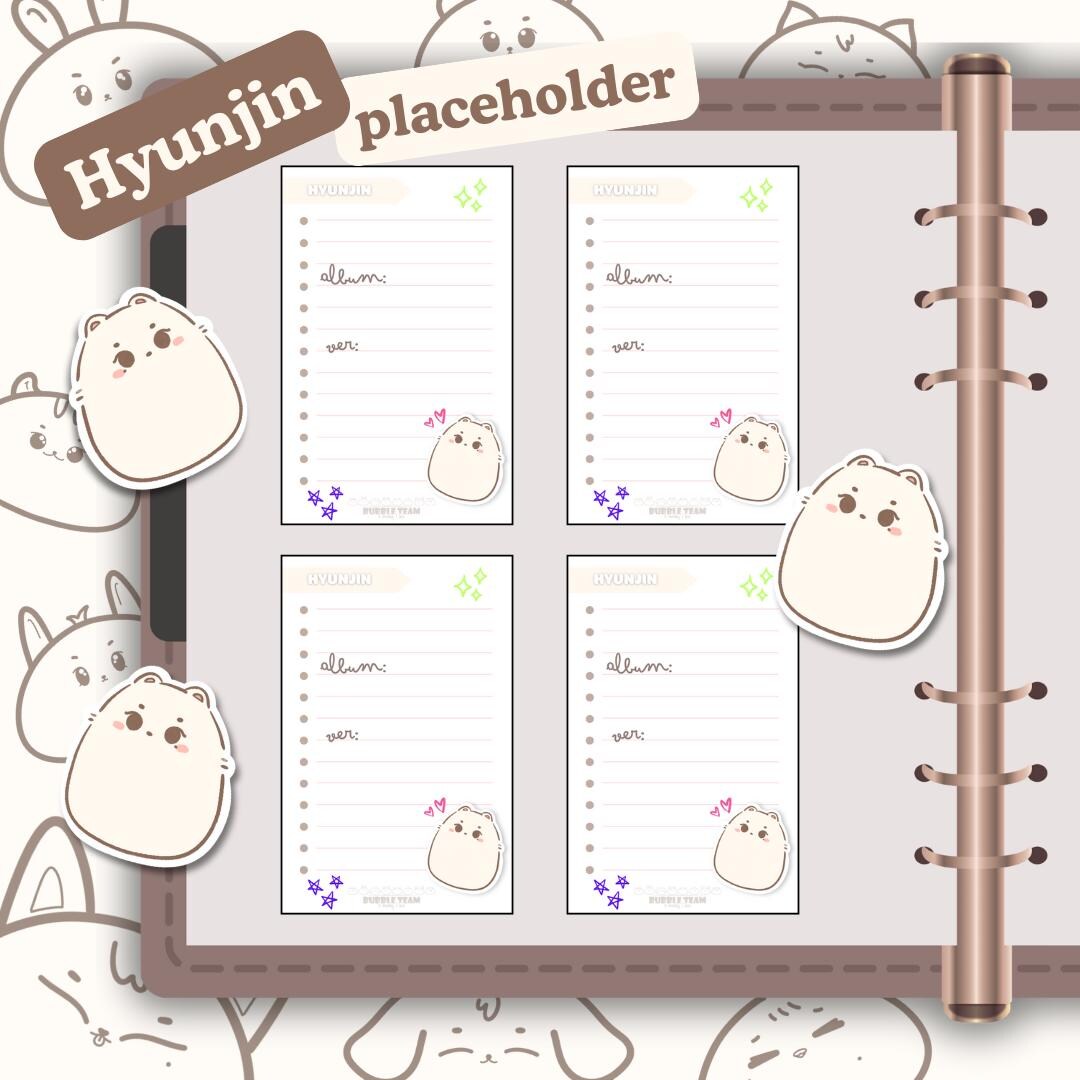Digital Stray Kids Placeholder Hyunjin - Etsy