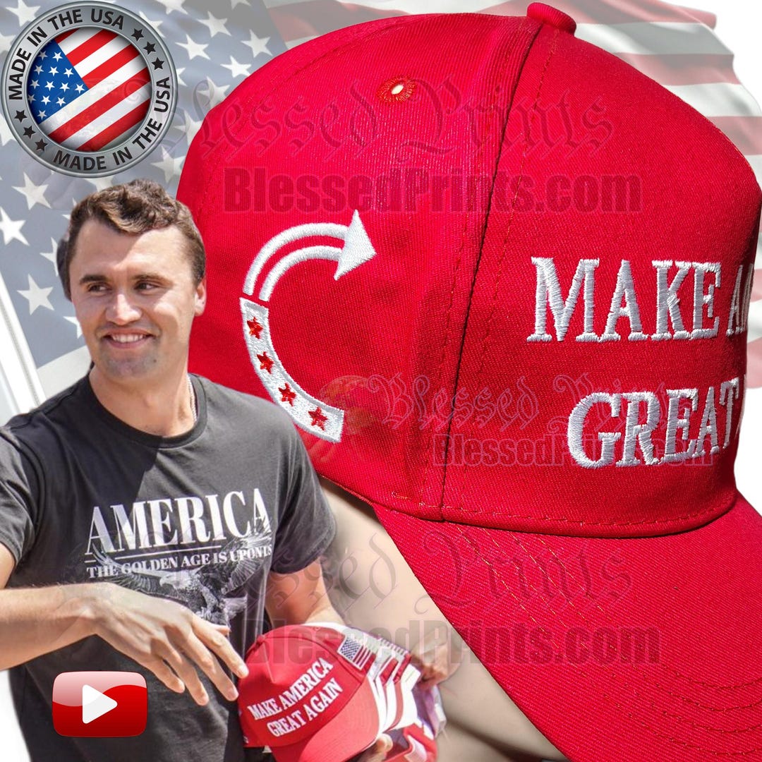 Charlie Kirk Freedom Make America Great Again TPUSA Charlie Kirk Hat ...