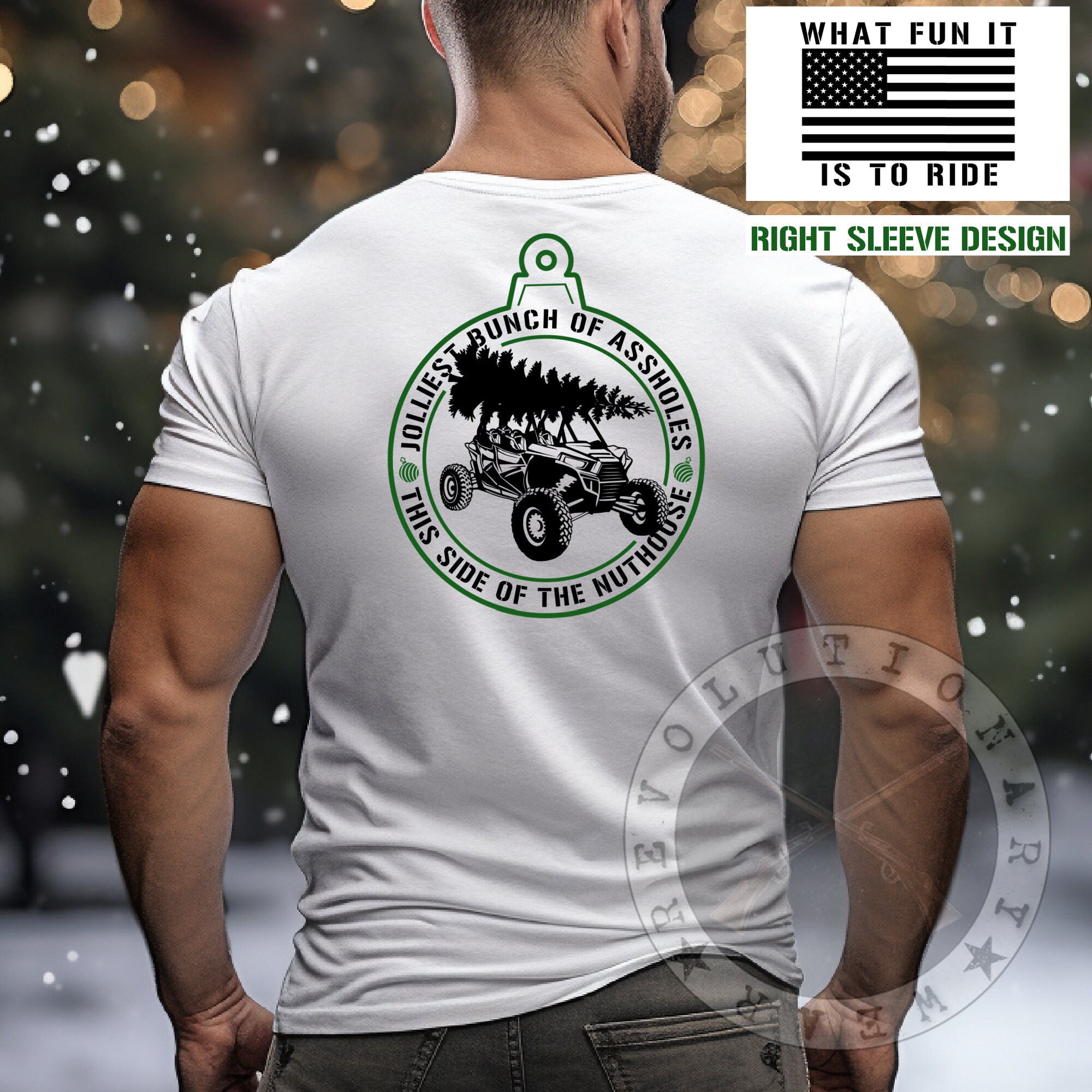 XMAS Polaris RZR Side by Side Christmas Holiday Funny Saying T Shirt ...