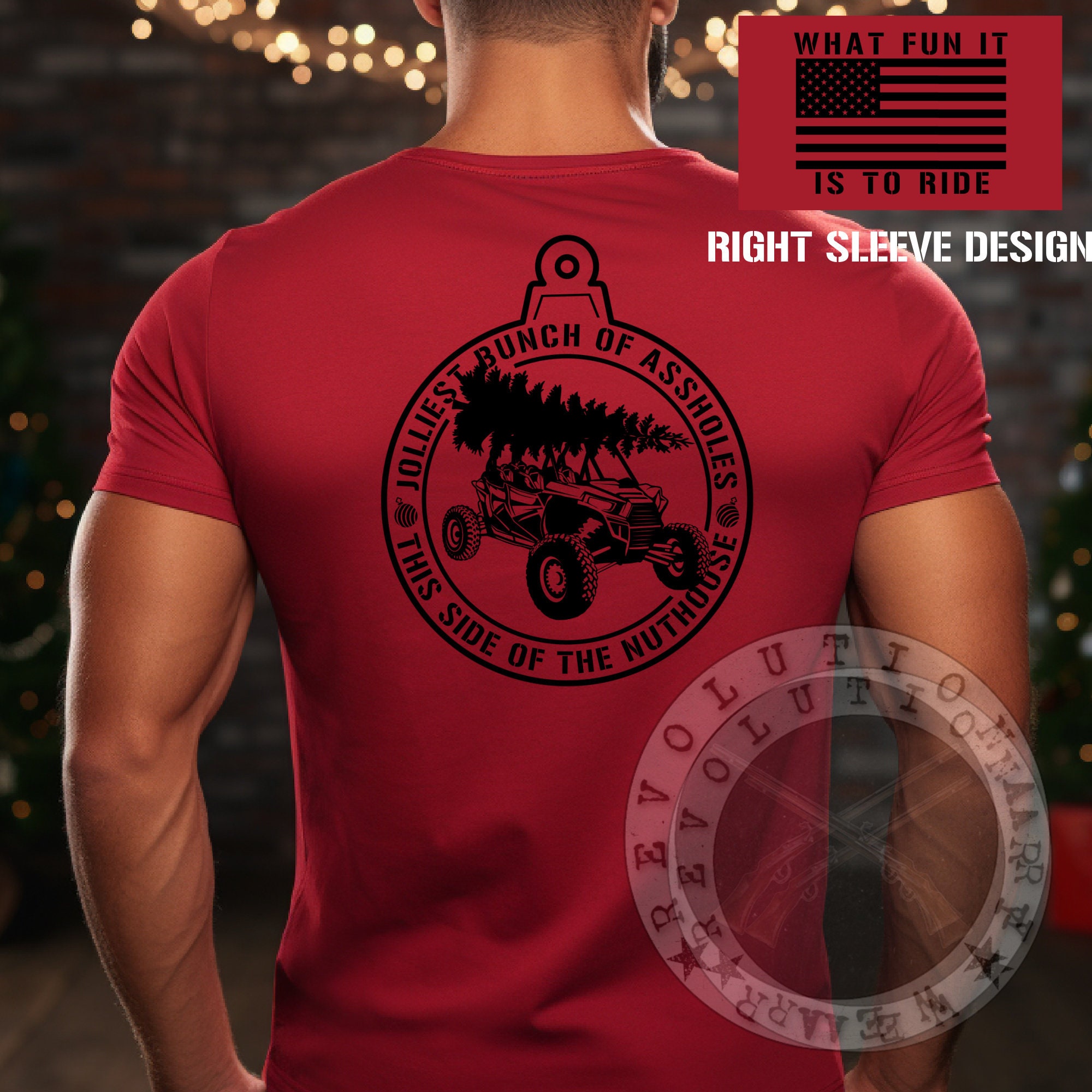 XMAS Polaris RZR Side by Side Christmas Holiday Funny Saying T Shirt ...