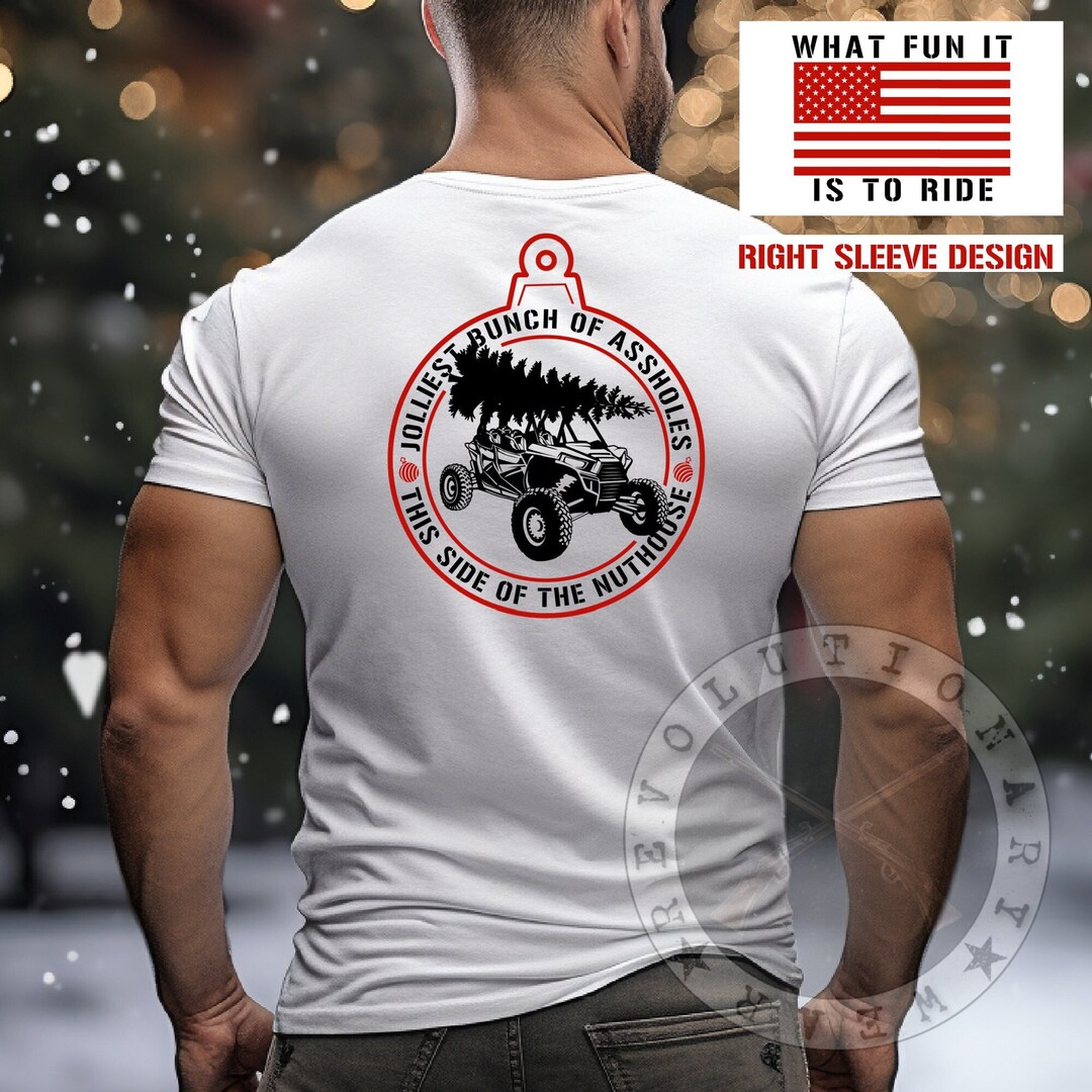 XMAS Polaris RZR Side by Side Christmas Holiday Funny Saying T Shirt ...