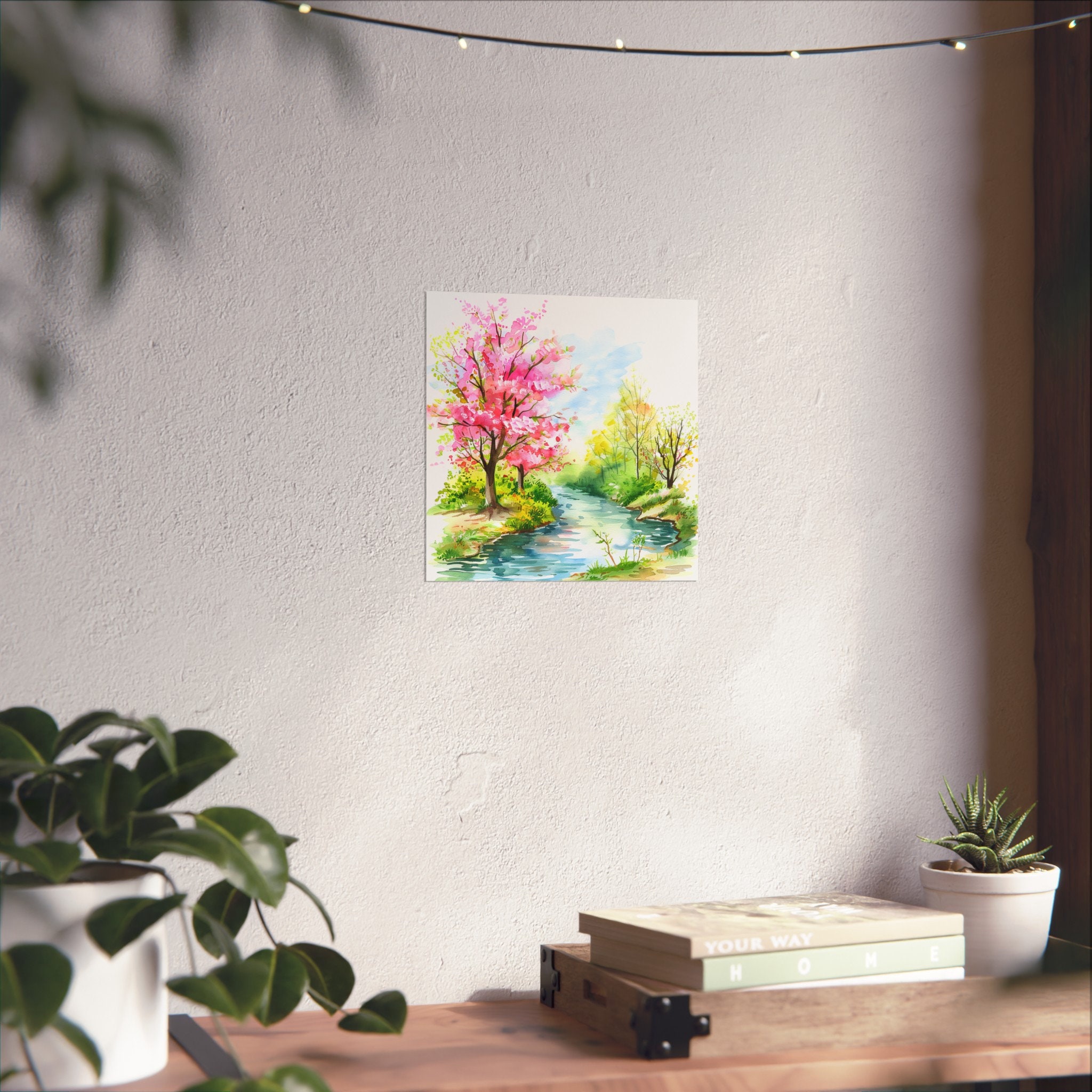 Landscape Art Matte Vertical Poster. Beautiful Landscape. Garden Art ...