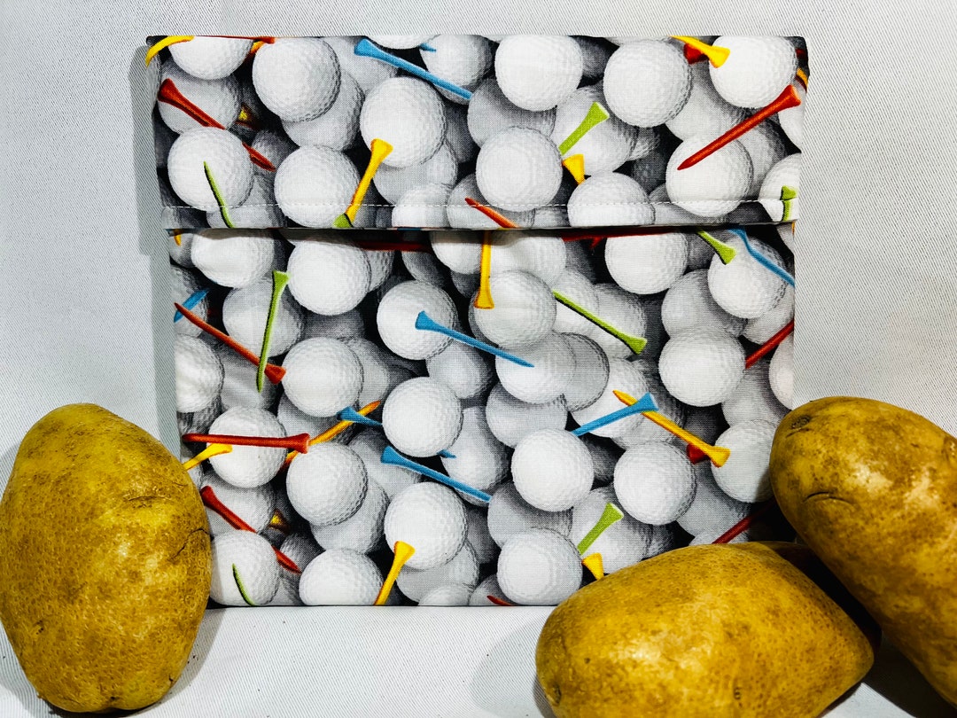 Microwave Potato Bags- Golf Balls and Tees - Etsy