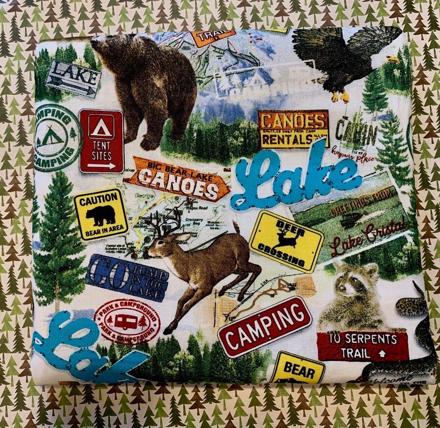 Microwave Potato Bags- Bears and Canoes - Etsy