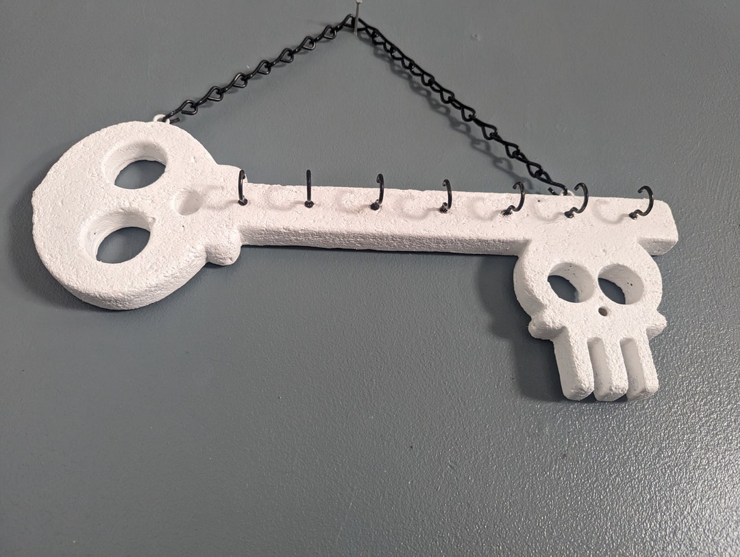 Key Holder Concrete Skeleton Key House Warming Couples - Etsy UK