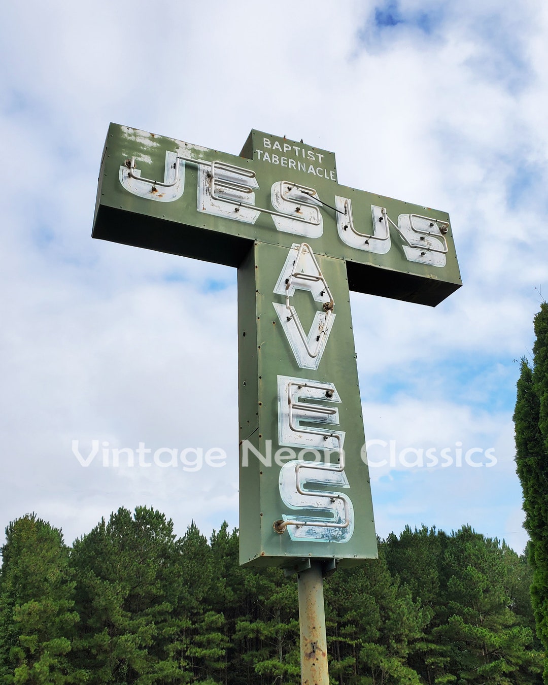 Jesus Saves Cross | Athens, GA | Unframed Print | Cross Print | Cross ...