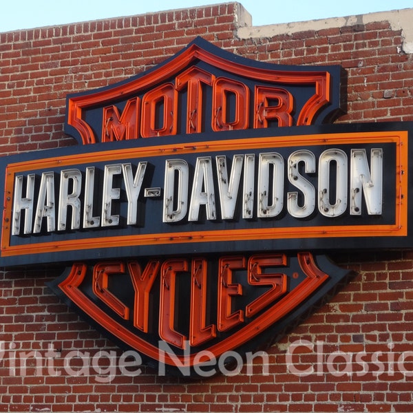 Harley Davidson Neon Signs - Etsy