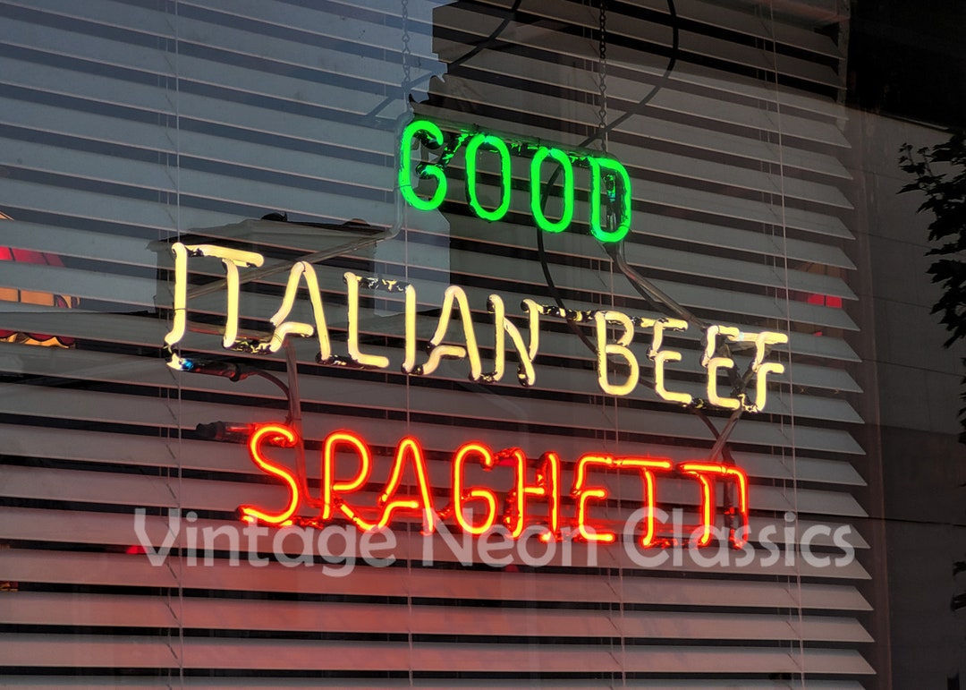 Good Italian Beef | Chicago Neon | Restaurant | Italian Food | Cocktail ...