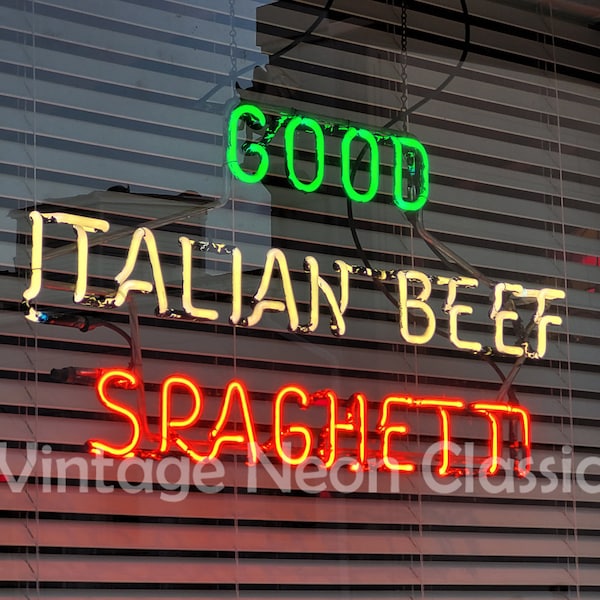 Chicago Italian Beef Sign - Etsy
