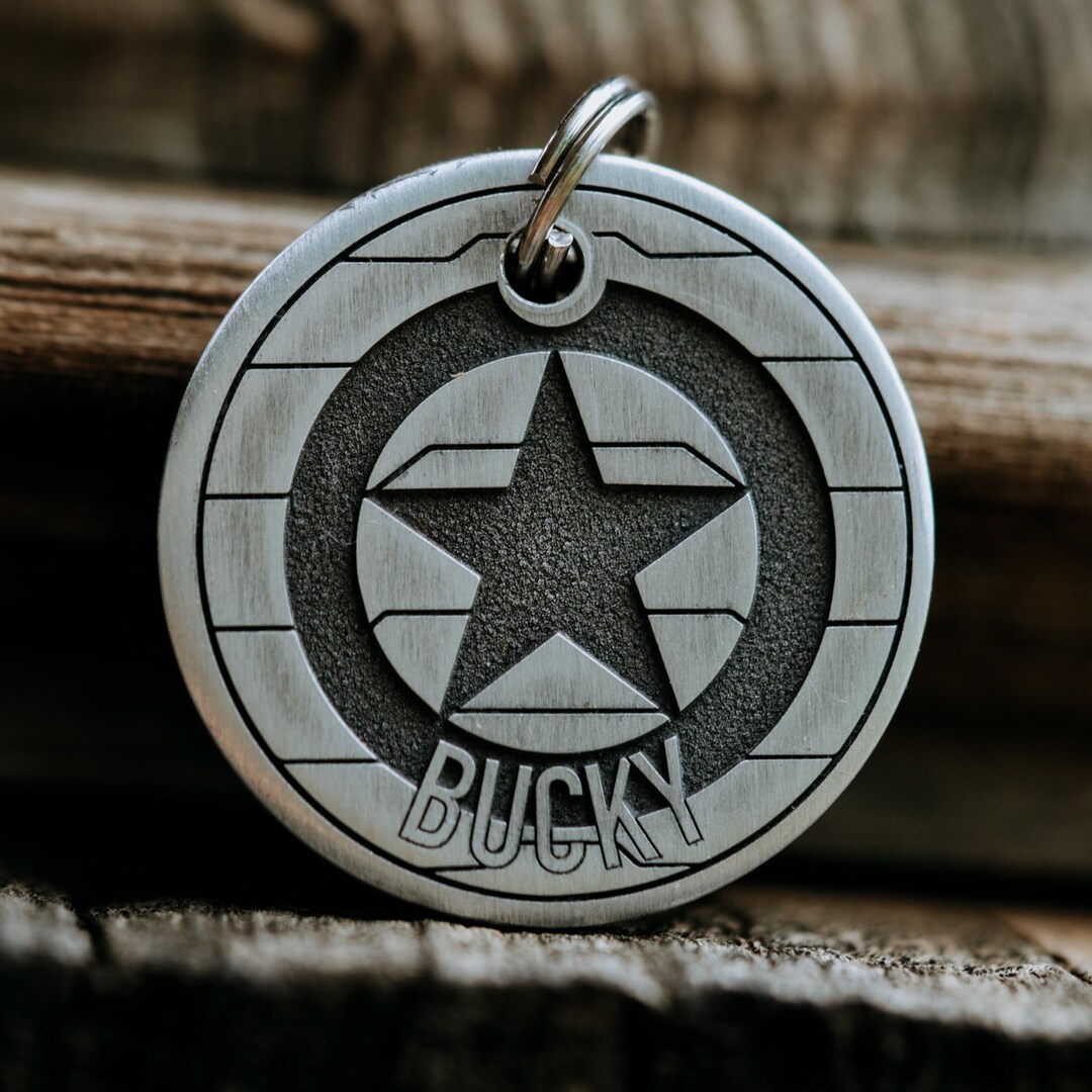 Winter Soldier Dog Tag | Engraved | Copper | Personalized | Pet Id Tag ...