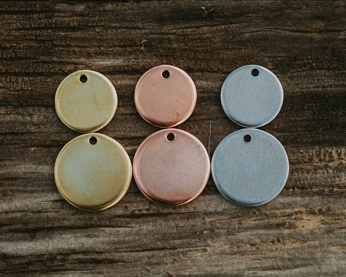 Sheriff Badge Dog Tag | Engraved | Copper | Personalized | Pet Cat Id ...