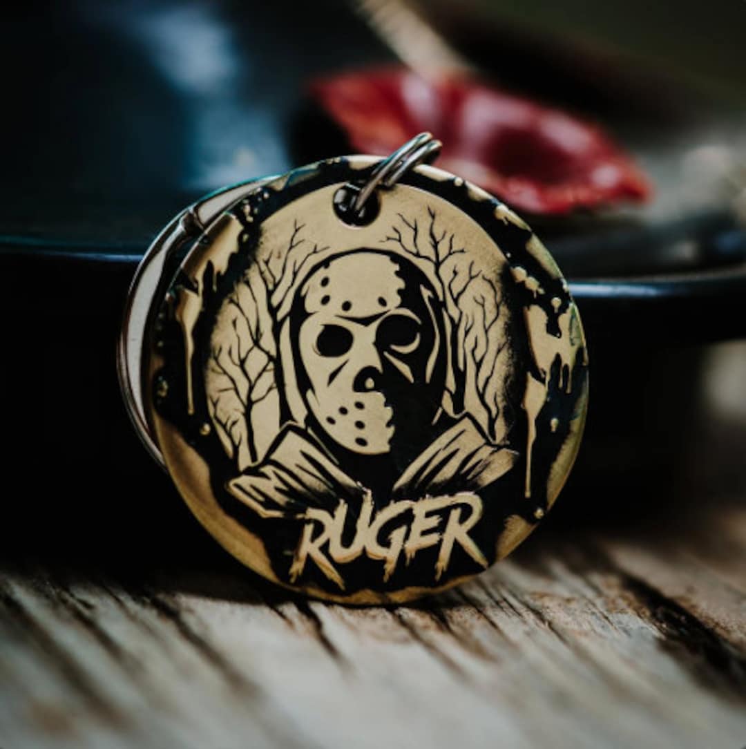 Jason Voorhees Tag Engraved Copper Personalized Pet Id Tag Cat Friday ...